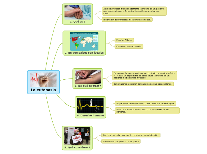 La eutanasia - Mind Map